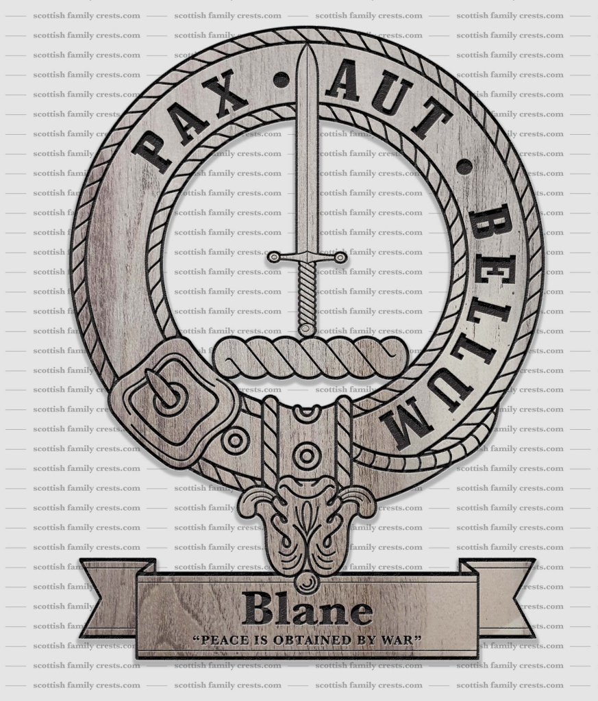 Blane Family History & Ancestry - Scottish Family Crests & History